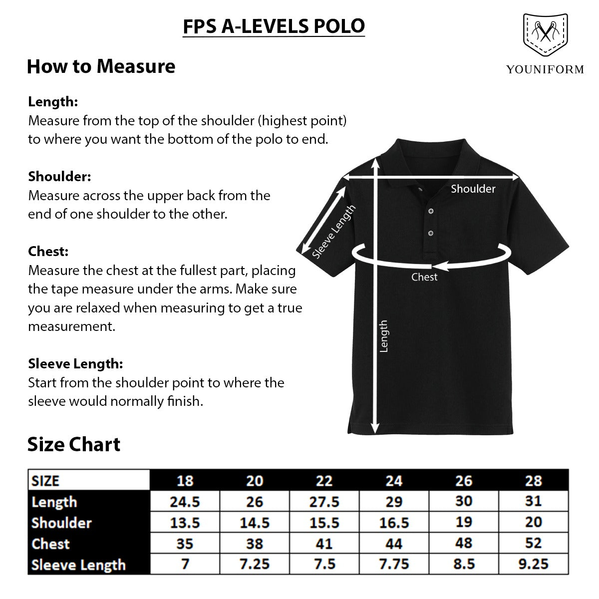 Order FPS A Levels Polo Online – Youniform
